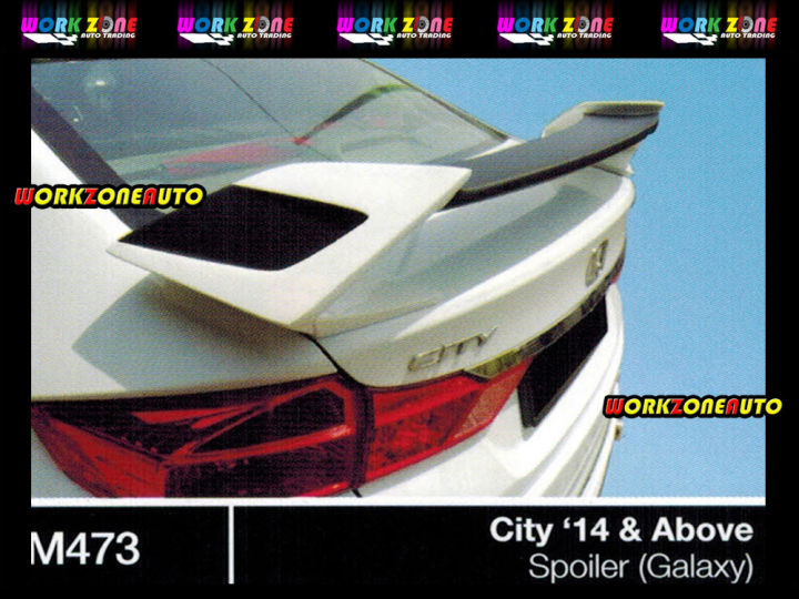 M473 Honda City 2014 Fiber Spoiler (Galaxy) Body kit Bodykit | Lazada