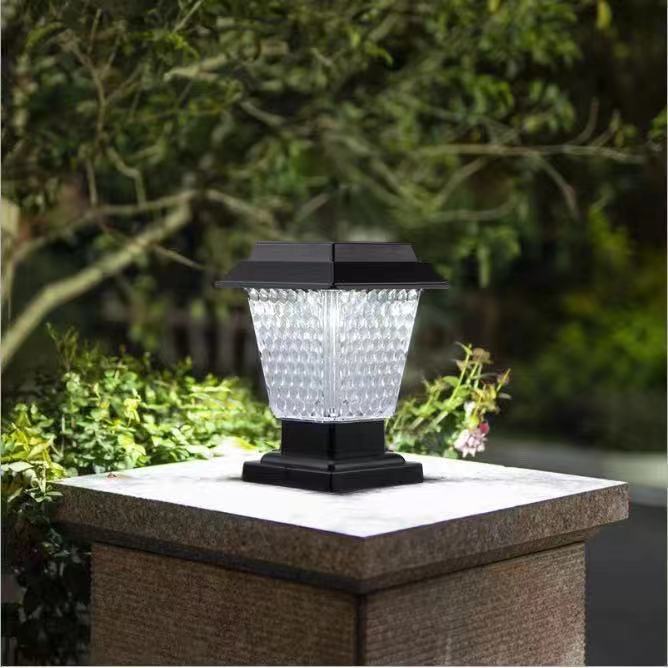 Solar column head light LED outdoor waterproof honeycomb light ...
