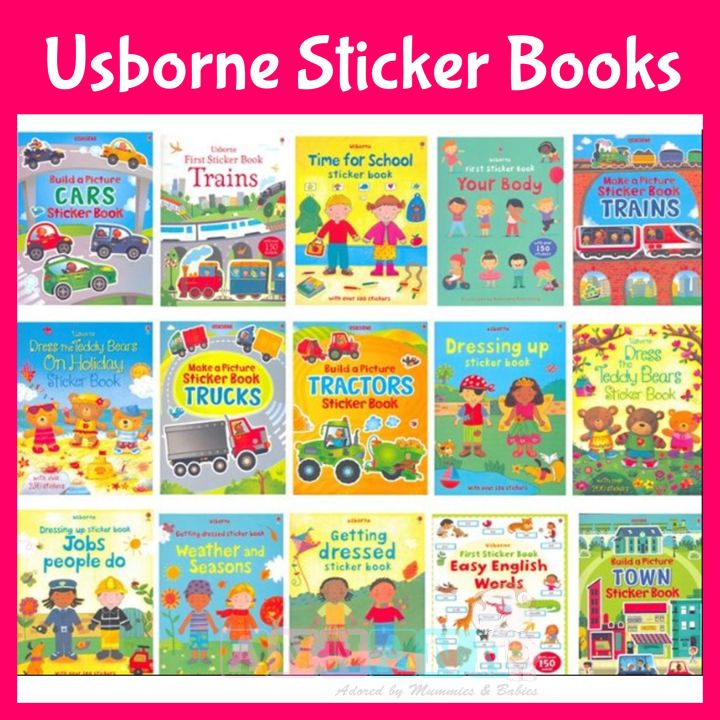 ★Listing 1/4★ Original Usborne Sticker Activity Colouring Books for ...