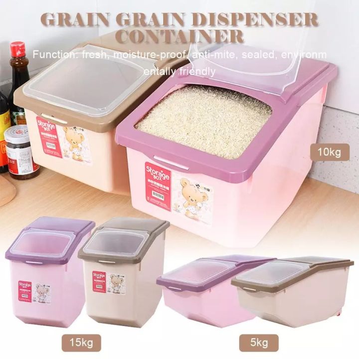 READY STOCK ️Rice Storage Box New Design Modern Container Kitchen Food ...
