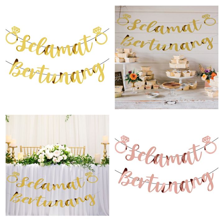 Engagement Banner Selamat Bertunang Banner Pelamin Tunang DIY Majlis ...