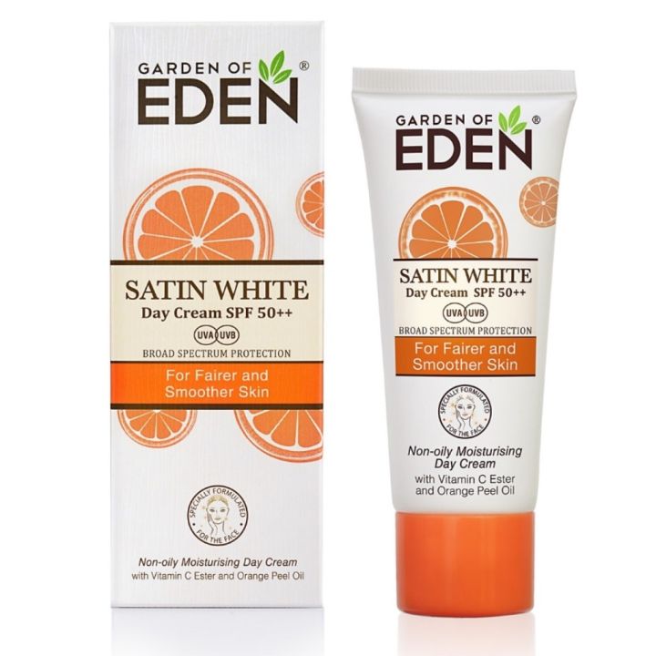 [Garden of EDEN] SATIN WHITE day cream 40g SUNSCREEN SPF50 | Lazada