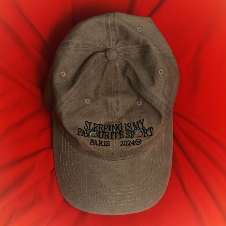 [NO-RESTOCK] DOWNTOWN.TH Sleeping is My Favourite Sport Cap in Washed ...