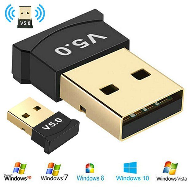 Bluetooth 5.0 Stereo Audio Transmitter Receiver USB Dongle Adapter PC ...
