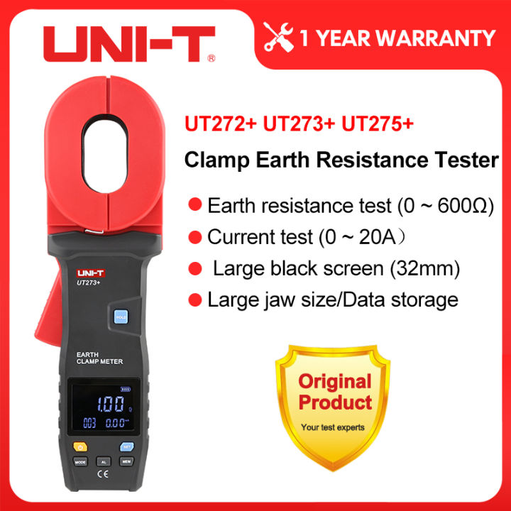 UNI-T Grounding Resistance Meter UT272+ UT273+ UT275+ Digital Clamp ...