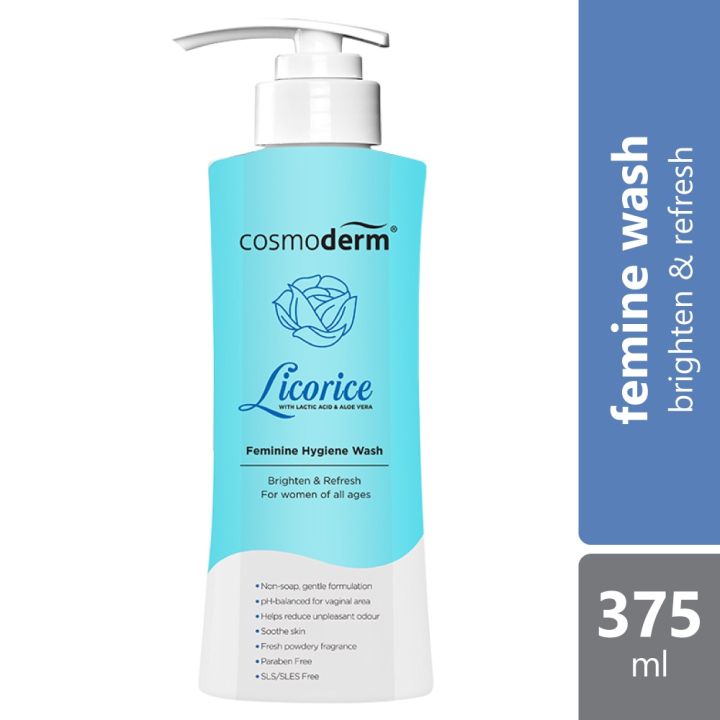Cosmoderm Licorice Feminine Hygiene Wash 375mL | Lazada