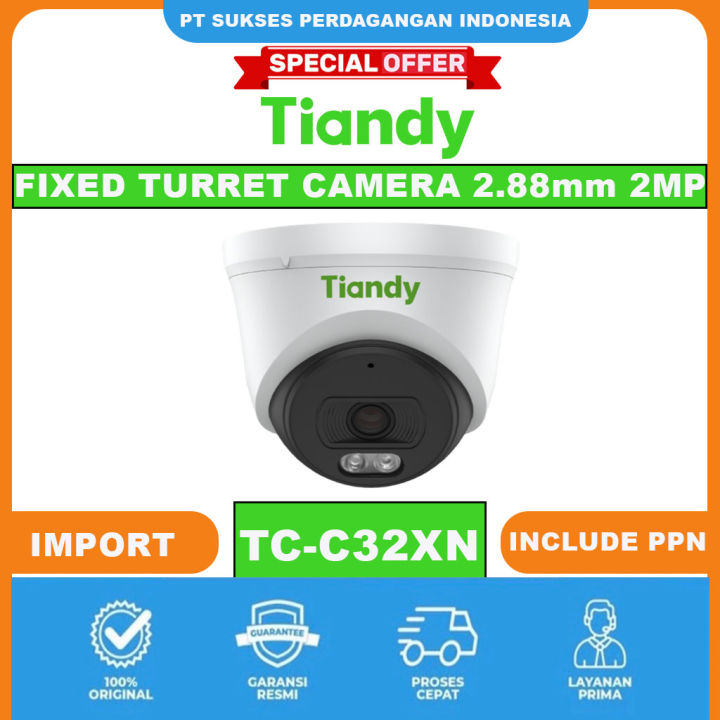 CCTV Tiandy TC-C32XN 2,88mm 2MP Fixed Turret Camera | Lazada Indonesia
