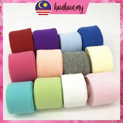 1x1 2m Binding Tape Rib Knit Spandex For Neck Line, Sleeve, Cuff | Lazada