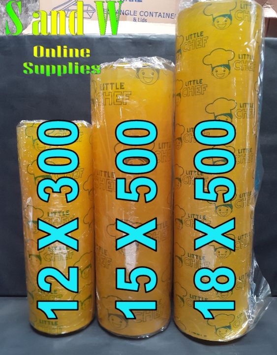 Cling Wrap 12", 15", 18", Cling Film, Food Wrap, Little Chef Brand ...