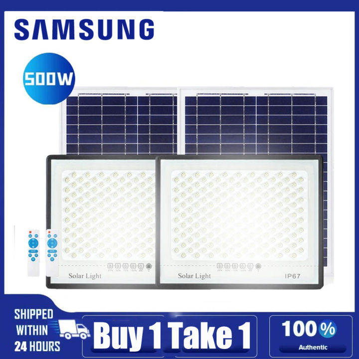Samsung Solar light 500W LED 60000 Lumen Solar Lights Bright Solar ...