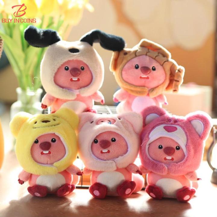 BC 15cm Cute Beaver Loopy with Headwear Plush Keyring Pendant Soft ...