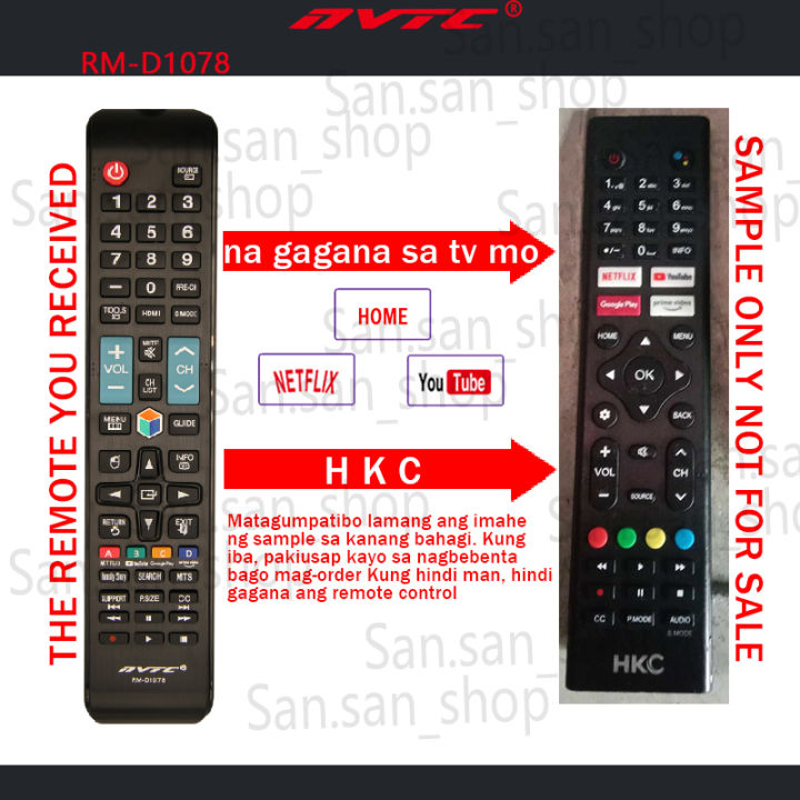 100% Universal remote control for HKC smart tv remote(universal) na ...