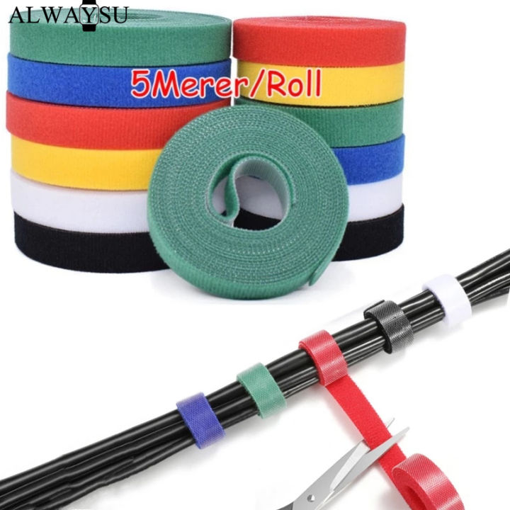 5/3/1M/Roll Reusable Cable Organizer Wire Winder USB Cable Management ...