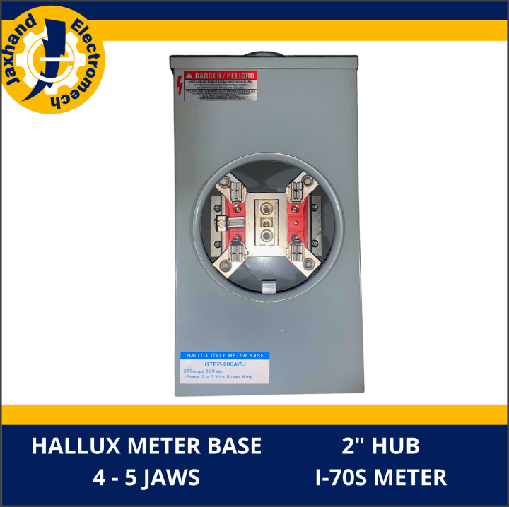 Meter Base, Hallux Rectangular Type 2" Hub, 4 Jaws / 5 Jaws, for I-70S ...