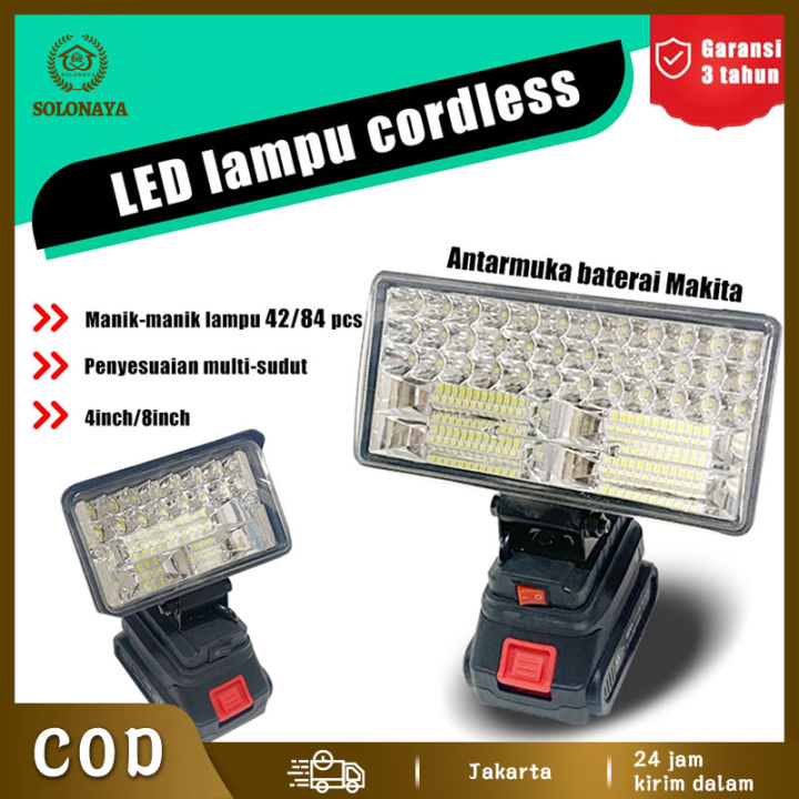 Termurah !!! Paket Lampu LED Portable 8 inch Tenaga Baterai lampu LED ...