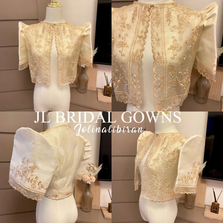 [NOVA Quality] Modern Filipiniana top embroidered - Bolero Filipiniana ...
