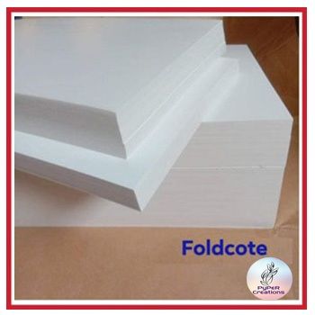 25/50pcs Fold cote / Foldcote Board Paper 220gsm/250gsm/300gsm/320gsm ...