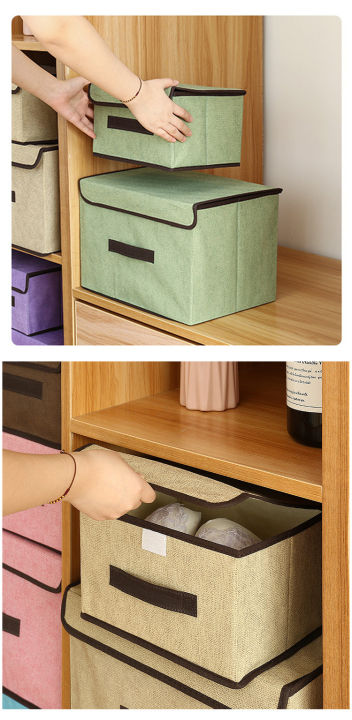 Box Kain / Kotak kain kanvas / Kotak Serbaguna 2 in 1 / Storage Box ...