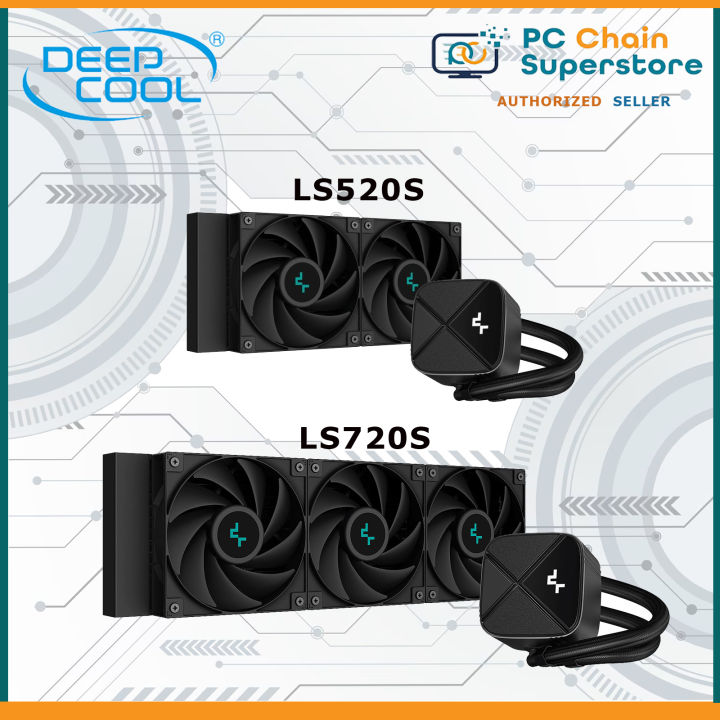 Deepcool LS520S 240MM / LS720S 360MM Zero Dark AIO High Performance Liquid CPU Cooler - Anti ...