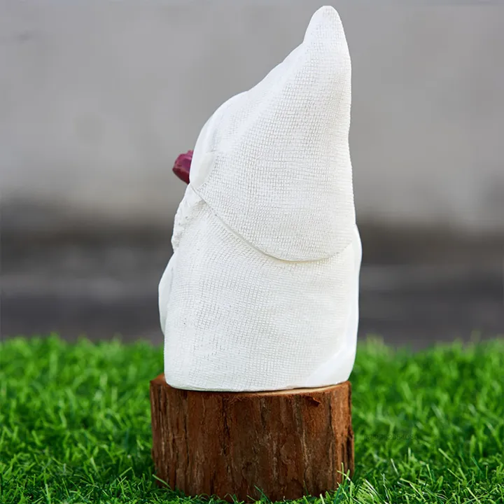 Rude Smoking Gnome Statue Middle Finger Resin Lawn Ornament Garden ...