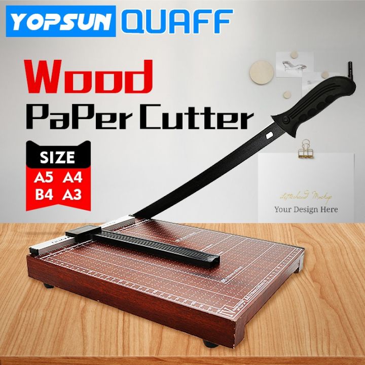QUAFF PAPER CUTTER SIZE FOR A3/B4/A4/A5(7×8) WOOD TYPE | Lazada PH