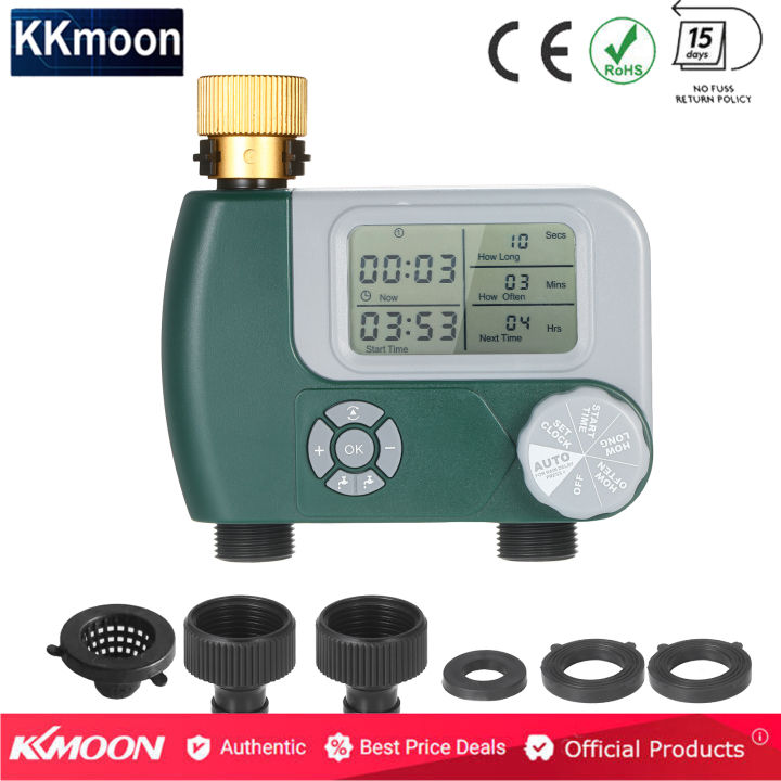 Kkmoon Programmable Digital Hose Faucet Timer Outdoor Battery Operated Automatic Watering