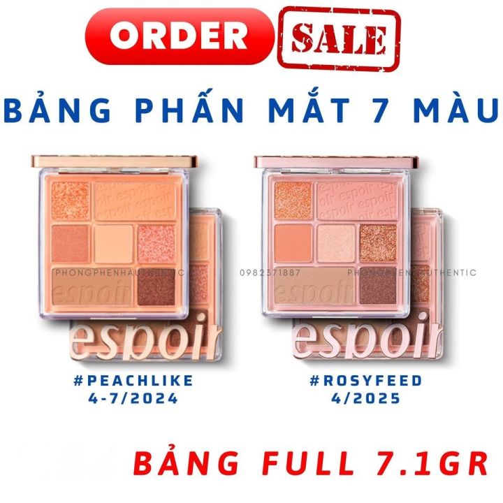 BẢNG PHẤN MẮT ESPOIR REAL EYE PALETTE 7 MÀU FULLBOX | Lazada.vn