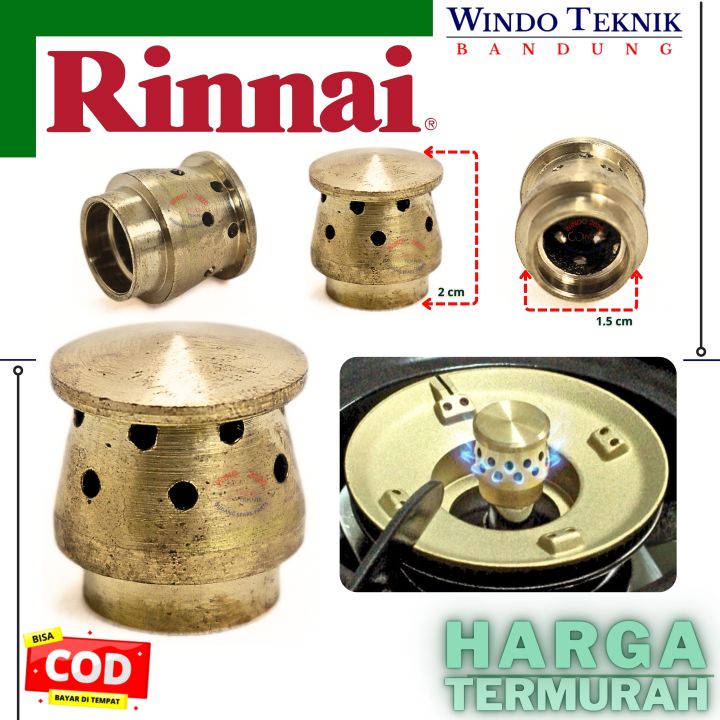 BURNER KOMPOR GAS RINNAI API LILIN MODEL BARU KUNINGAN KOMPOR GAS ...