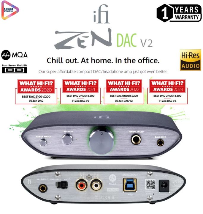 iFi ZEN DAC V2 Desktop Digital Analog Converter with USB 3.0 Input ...