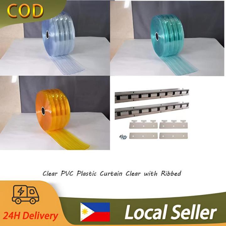 Clear PVC Plastic Curtain Clear with Ribbed | Lazada PH