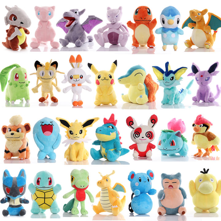 Dễ thương Pikachu Thú nhồi bông Charmander squirtle Bulbasaur Búp bê ...