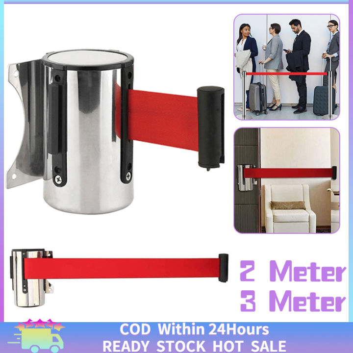 2/3 Meter Retractable Crowd Control Barrier Stand Belt Stanchion Post ...