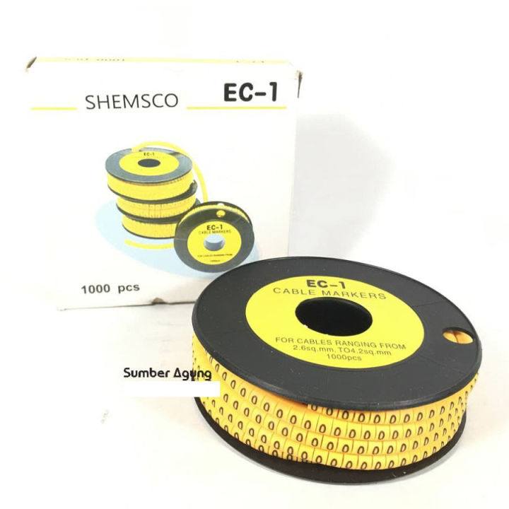 Kabel Marker / Cable Markers EC-1 EC1 isi 1000biji 1000pcs | Lazada ...