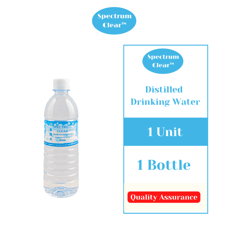 Air Suling/Distilled Drinking Water 500 Ml (1 Botol) | Spectrum Clear ...