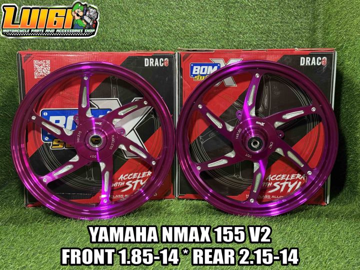 BOM RANGSIT CNC MAGS DRACO 14s 6 SPOKES YAMAHA NMAX 155 V2 (100% ...