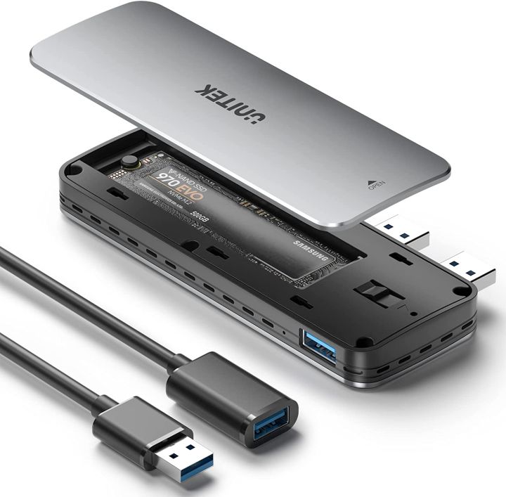 Unitek M2 NVMe Case Dual 3.2 Gen2 10Gbps NVME SSD M.2 Hard Disk ...