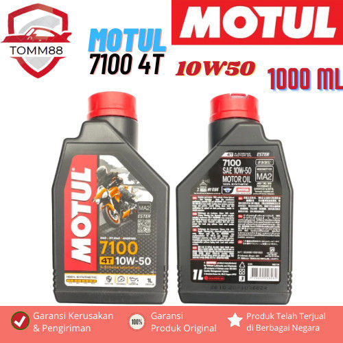 MOTUL 7100 4T 10W50 1000ML/100% ORIGINAL/OLI MOTOR/OLI MOTUL | Lazada ...