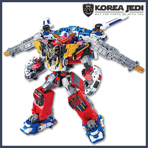 TOBOT V - GIGANT SAVER 4 Stage Combined (Police Car + Fire Truck ...