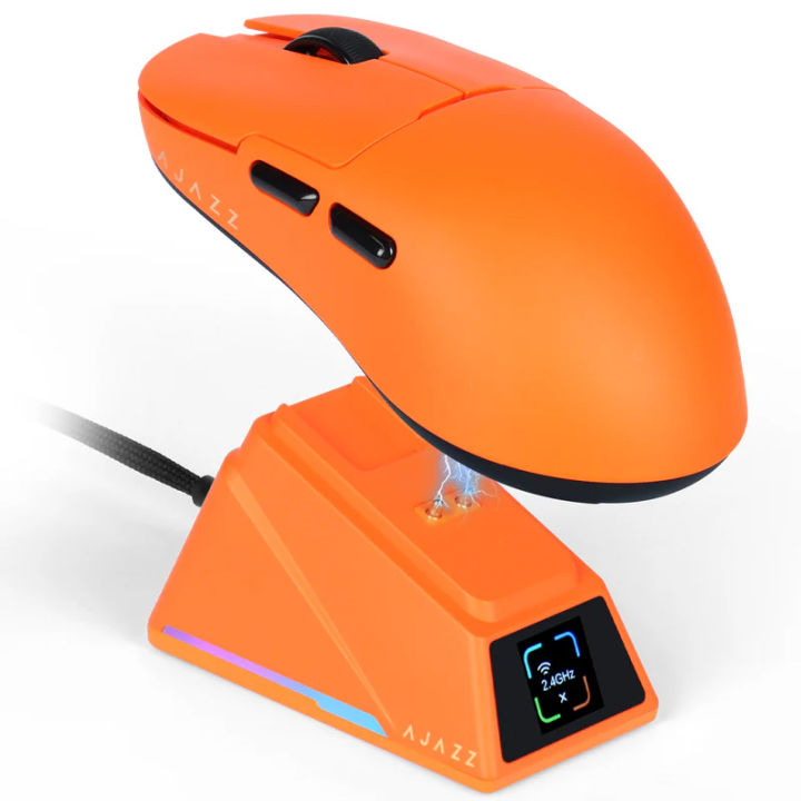 ATTACK SHARK x AJAZZ AJ159 APEX PAW3950 Triple Mode Gaming Mouse 8K, Charging Dock with Color ...