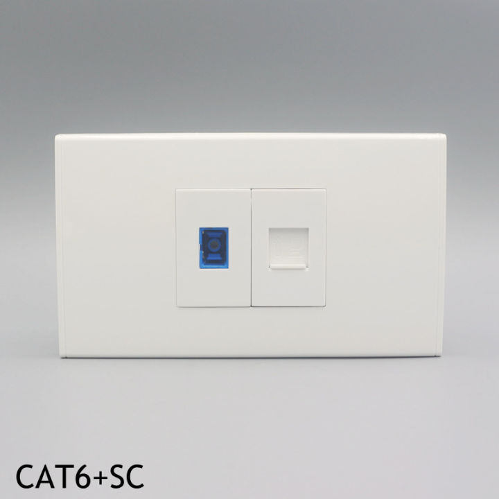 120 type two digit six network fiber optic broadband socket CAT6 ...