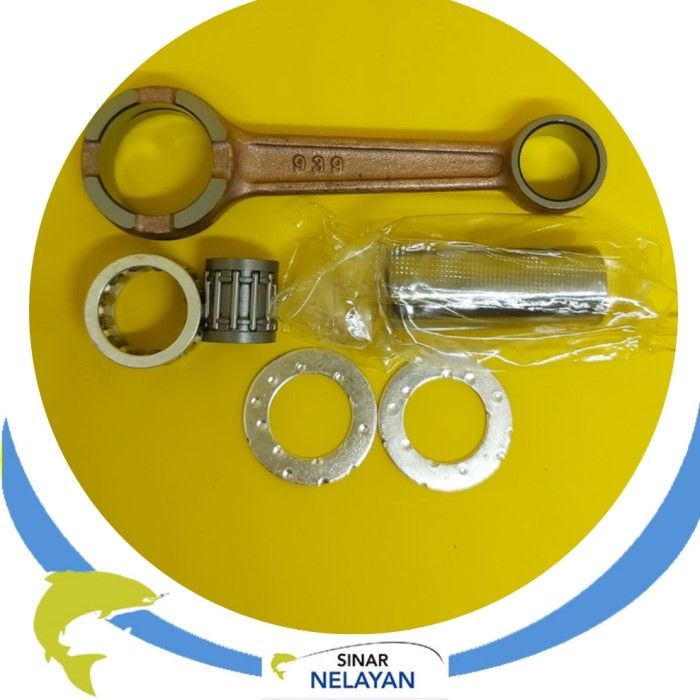 BISA COD STANG SEHER SET/CONROD KIT UNTUK MESIN TEMPEL SUZUKI 15 PK (S ...
