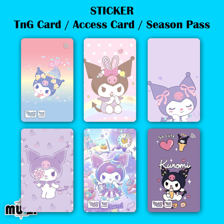 Kuromi TnG Card STICKER NFC STICKER Waterproof Thick Hard Material ...