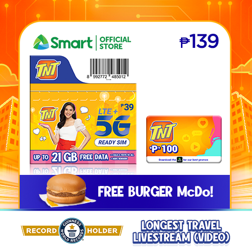 TNT With Load Card and FREE Burger McDo (new) | Lazada PH