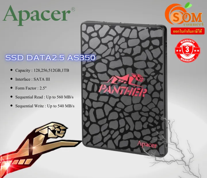 Apacer AS350 (128GB|256GB|512GB|1TB SSD) SSD 2.5 SATA Read : Up to 560 ...