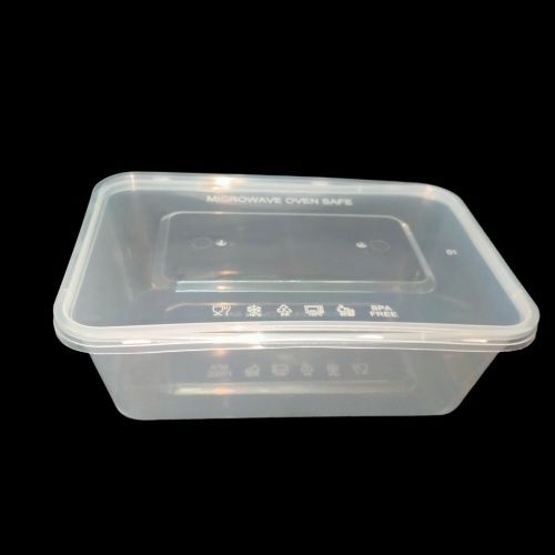 [25pcs] Kotak Makan Plastik 750 ML Thinwall | Mika Box Persegi Panjang ...