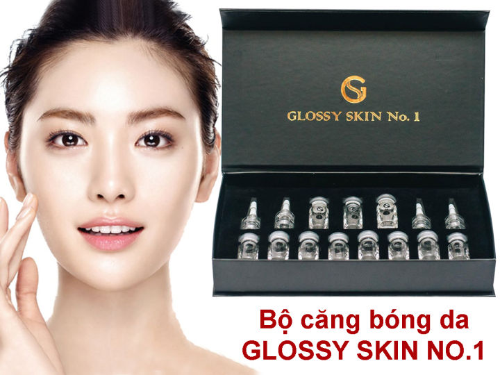Bộ căng bóng da GLOSSY SKIN NO.1, giúp Màu da đồng đều, sáng bóng, Làm ...