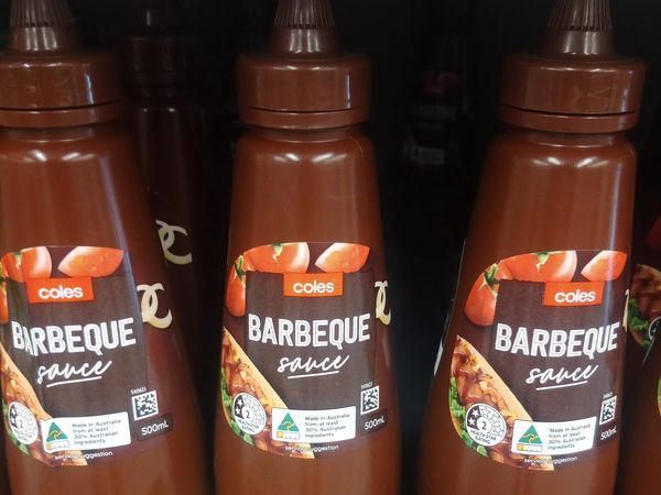 COLES Barbeque Sauce BBQ 500ml * XL BOTTLE AUSTRALIAN FOOD IMPORT ...