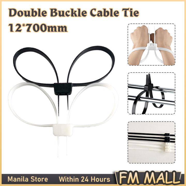 Disposable Double Buckle Cable Tie For Hang Kitchen Tools, Plastic ...