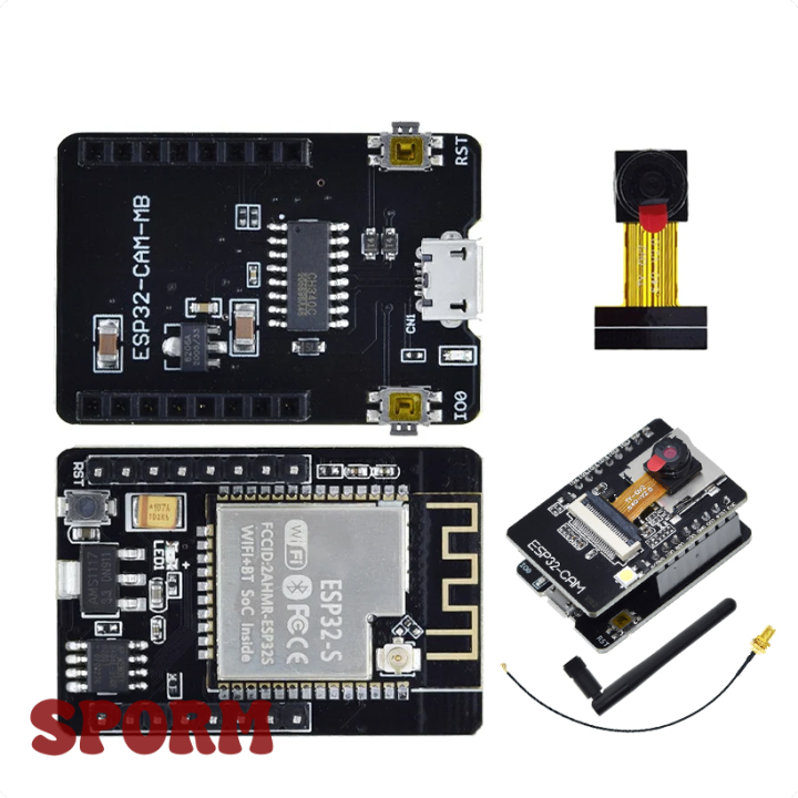 กล้อง ESP32บลูทูธ Wi-Fi ESP32-CAM-MB,บอร์ดพัฒนาบลูทูธพร้อมกล้อง OV2640พอร์ต CH340G ไมโครจากยูเอ ...