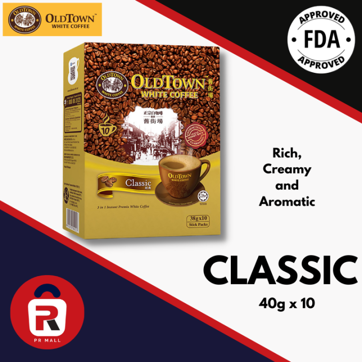 OLD TOWN 3 in 1 White Coffee Classic 10 x 40g | Lazada PH